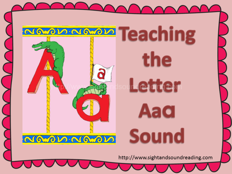 Teaching the Short Aa Letter Sound | Mrs. Karle's Sight and Sound Reading