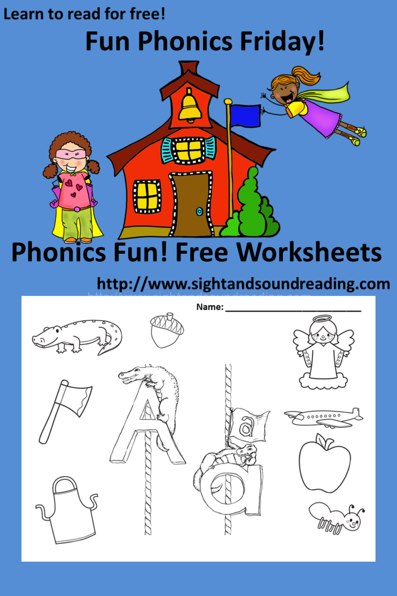 Fun Phonics Friday! (Free phonics worksheets!) | Mrs. Karle's Sight and ...