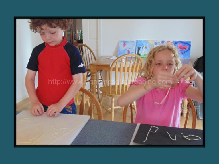 Noodle Letters and Cream Sauce | Mrs. Karle's Sight and Sound Reading
