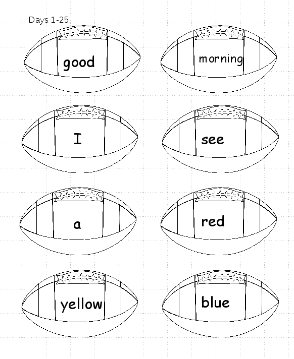 Sight Word Football Game | Mrs. Karle's Sight and Sound Reading