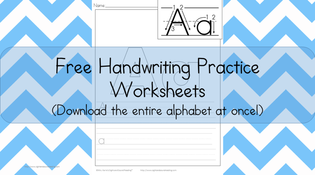 26 Free Handwriting Practice Printables-Easy Download! | Mrs. Karle's ...