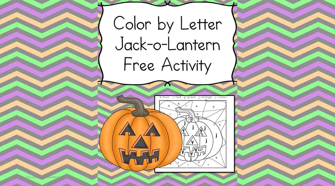 Halloween Phonics Worksheet: Pumpkin Color by Letter | Mrs. Karle's ...