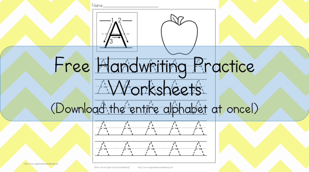 Free Printable Handwriting Worksheets For First Grade