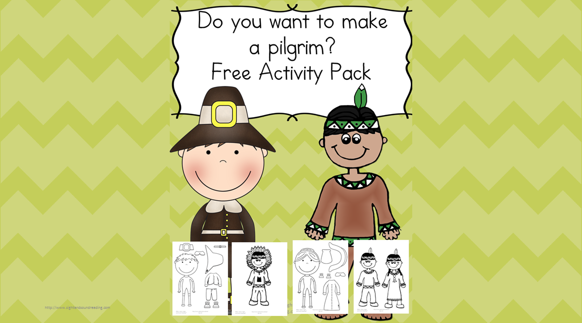 Do you want to make a pilgrim? | Mrs. Karle's Sight and Sound Reading