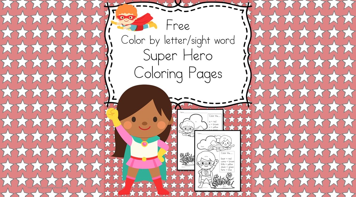 2 Free Super Heroes Coloring Pages - Easy Download! | Mrs. Karle's ...