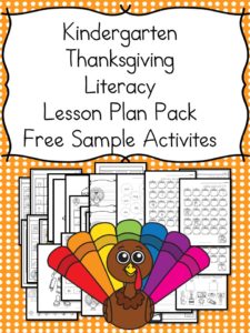 Thanksgiving Lesson Plans for Kindergarten | Mrs. Karle's Sight and ...