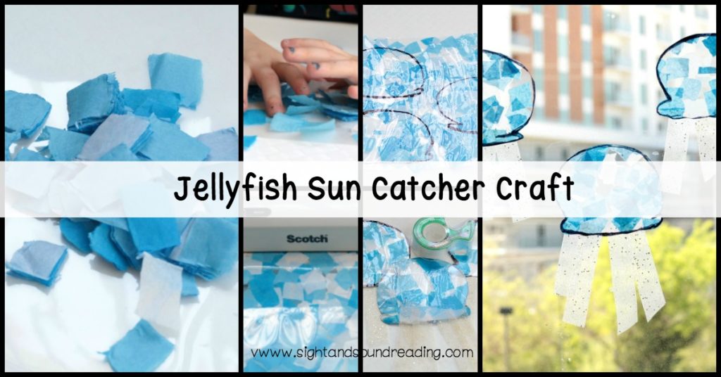 Jellyfish Sun Catcher Craft | Mrs. Karle's Sight and Sound Reading