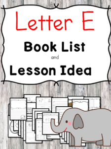 Book list for letter E - 6 exciting books! | Mrs. Karle's Sight and ...