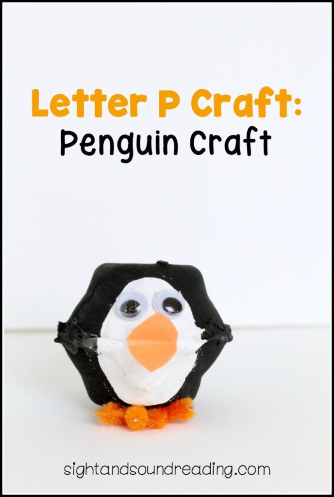 Letter P Craft: Penguin Craft | Mrs. Karle's Sight and Sound Reading