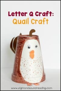 Letter Q Craft: Quail Craft | Mrs. Karle's Sight and Sound Reading