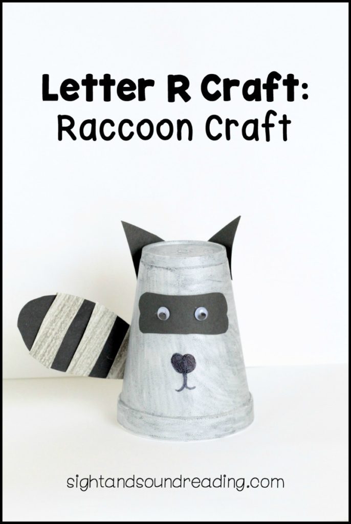 Letter R Craft: Raccoon Craft | Mrs. Karle's Sight and Sound Reading