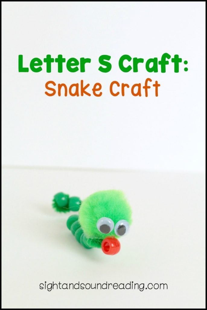 Letter S Craft: Snake Craft