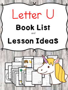 Letter U Book List | Mrs. Karle's Sight and Sound Reading