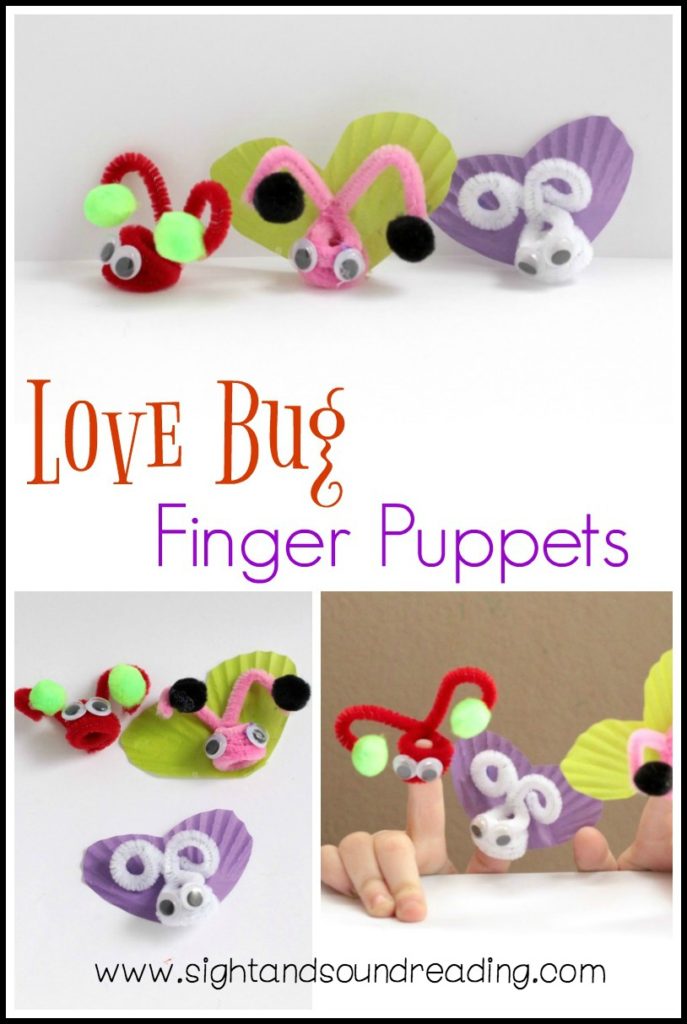Love Bug Finger Puppets | Mrs. Karle's Sight and Sound Reading