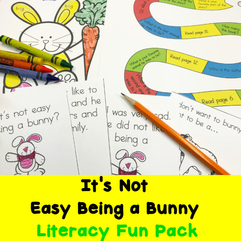 Its Not Easy Being a Bunny Activities | Mrs. Karle's Sight and Sound ...