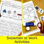 Snowmen at Work Activities & Lesson Ideas | Mrs. Karle's Sight and ...