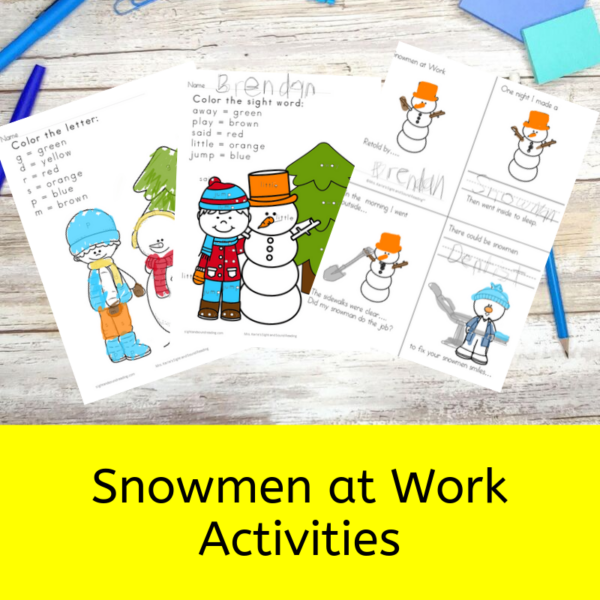 Winter Activities for Kindergarten | Mrs. Karle's Sight and Sound Reading