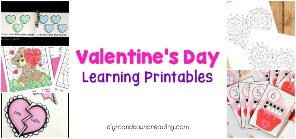 Valentine's Day Learning Printables | Mrs. Karle's Sight and Sound Reading