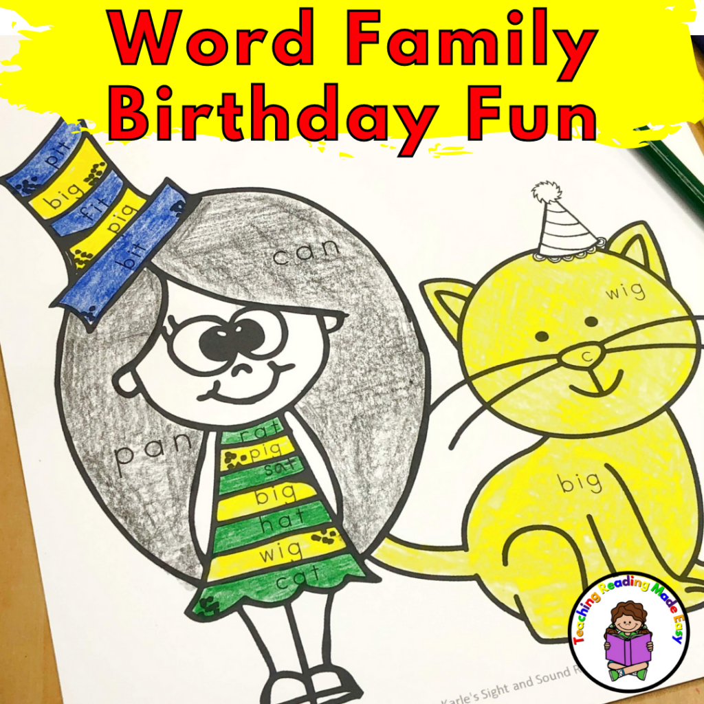 Word Family Worksheets for Dr. Seuss's Birthday | Mrs. Karle's Sight ...