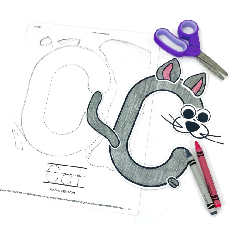 Printable Animal Alphabet Letters | Mrs. Karle's Sight and Sound Reading