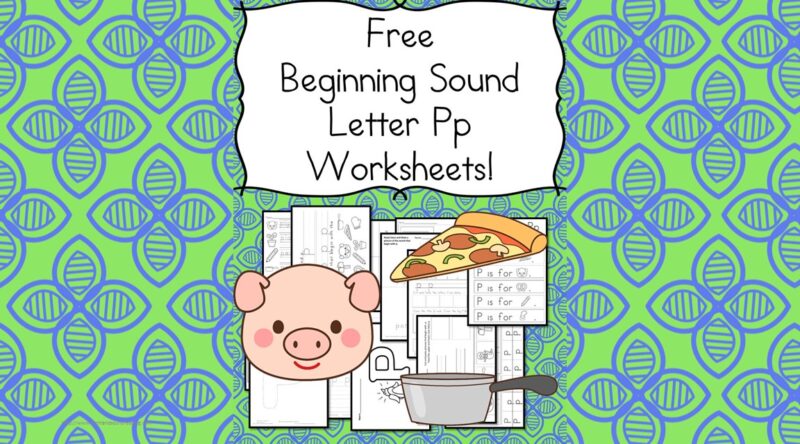 Over 500 Free Beginning Sound Worksheets for Kindergarten or Preschool ...