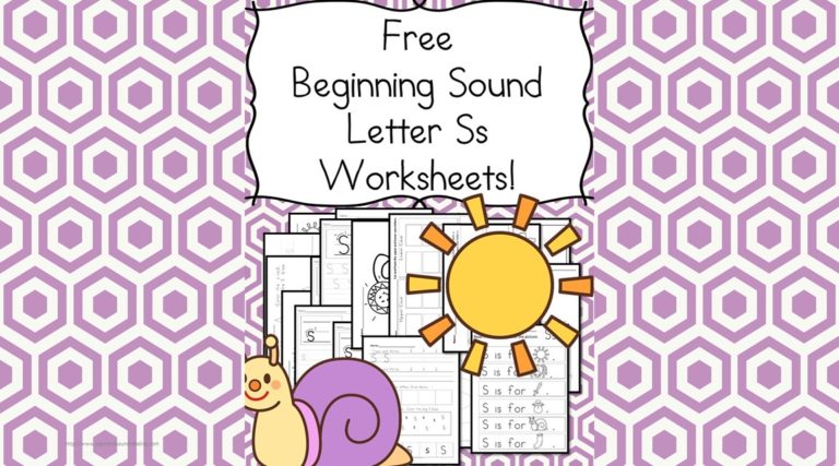 Over 500 Free Beginning Sound Worksheets for Kindergarten or Preschool ...