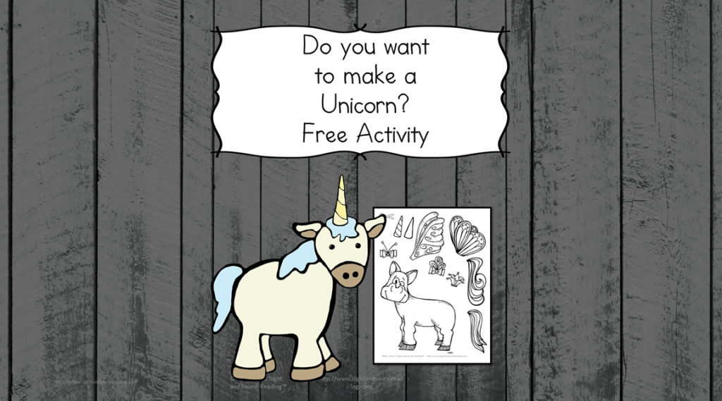 Do you want to make a unicorn? | Mrs. Karle's Sight and Sound Reading