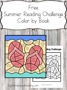 Summer Reading Log: Color by Book | Mrs. Karle's Sight and Sound Reading