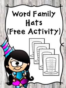 Word Family Hat | Mrs. Karle's Sight and Sound Reading