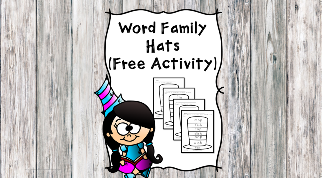 Word Family Hat | Mrs. Karle's Sight and Sound Reading