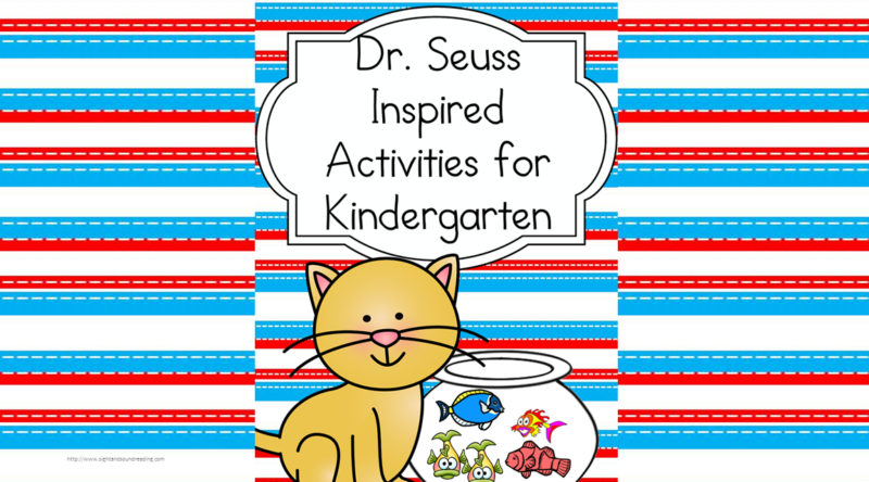 Dr Seuss Activities for Kindergarten