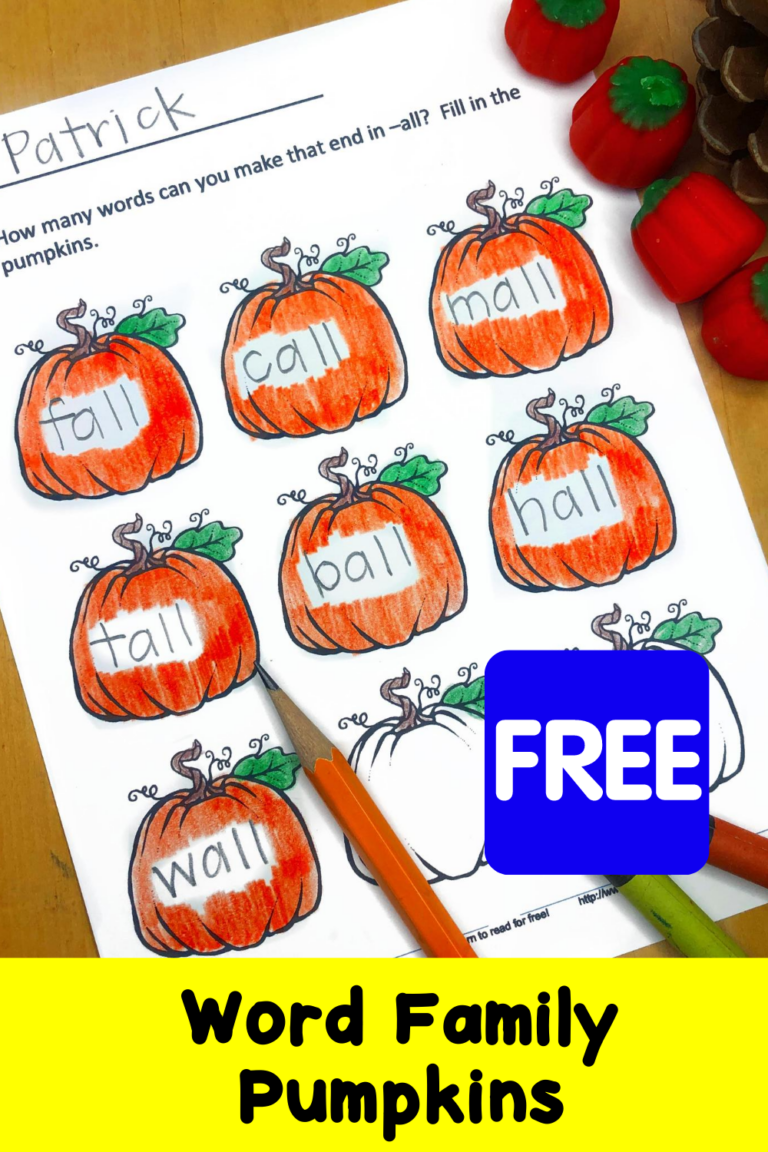 Halloween Word Family Fun | Mrs. Karle's Sight and Sound Reading