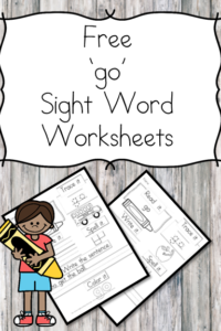 "Go" Sight Word Page -Free and easy download! | Mrs. Karle's Sight and ...