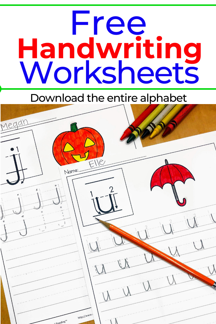26 Free Handwriting Practice for Kids Worksheets-Easy Download! | Mrs ...