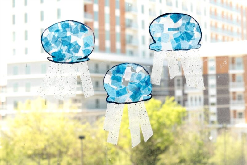 Jellyfish Sun Catcher Craft | Mrs. Karle's Sight and Sound Reading