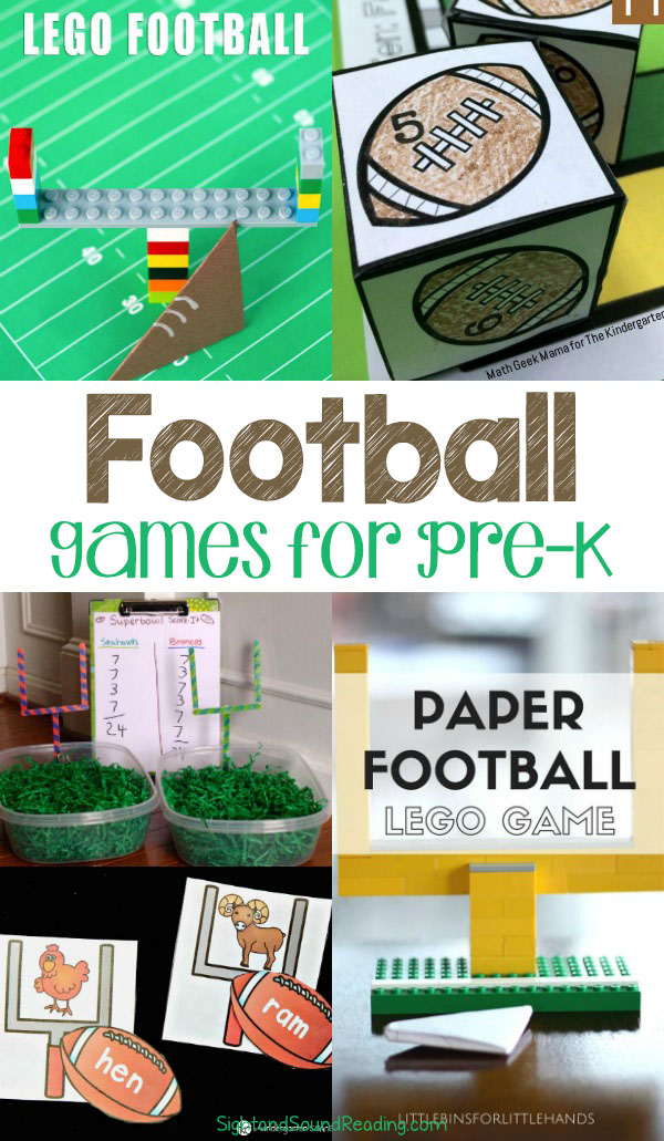 Kindergarten Football Games | Mrs. Karle's Sight and Sound Reading