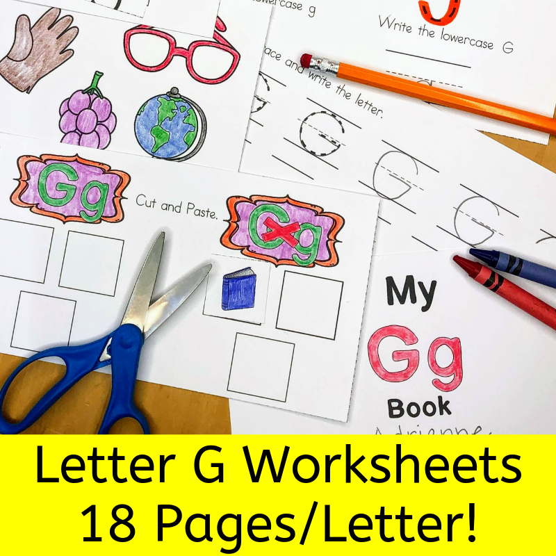 18 Free Beginning Sound G Worksheets: Free Download! | Mrs. Karle's ...
