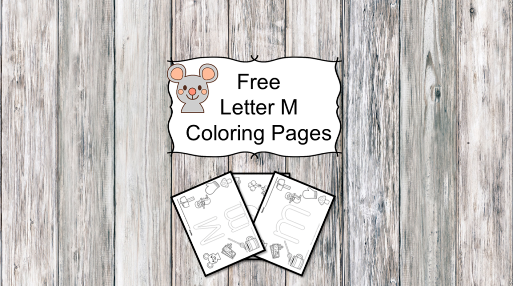 3 Letter M Coloring Pages- Easy Download! | Mrs. Karle's Sight and ...