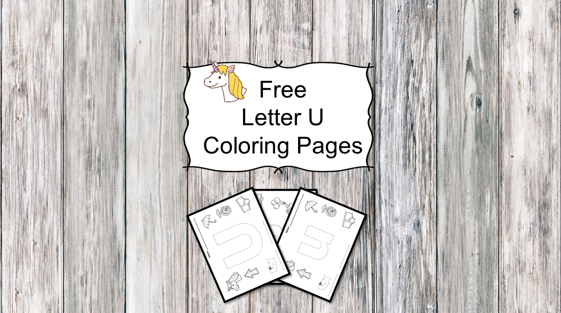3 Letter U Coloring Pages - Easy Download! | Mrs. Karle's Sight and ...
