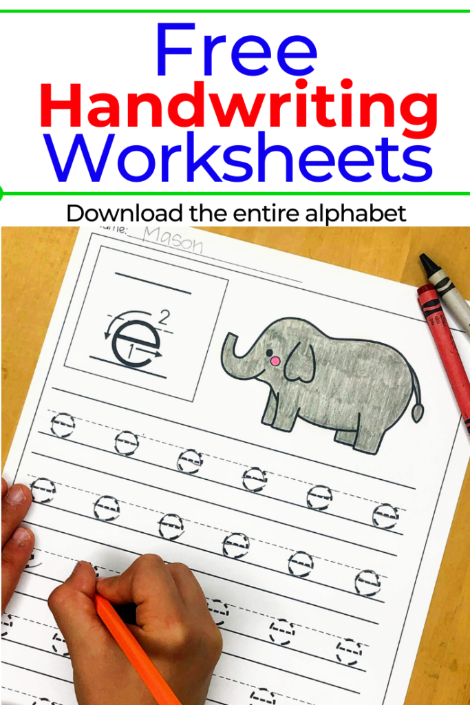 26 Free Preschool Handwriting Practice Worksheets-Easy Download! | Mrs ...