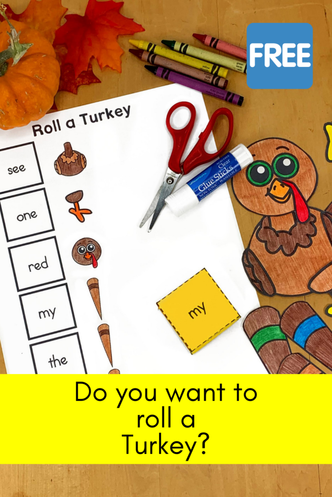 Do you want to roll a Turkey? | Mrs. Karle's Sight and Sound Reading