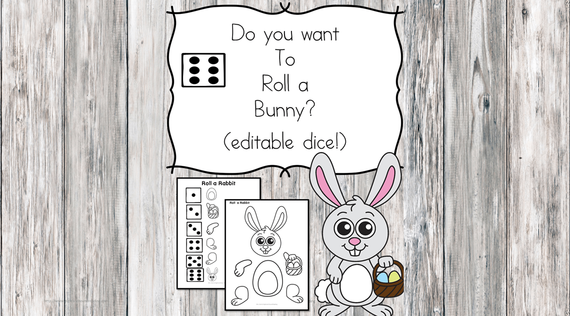 Do you want to Roll a bunny? - Roll and Bunny Printable dice game ...