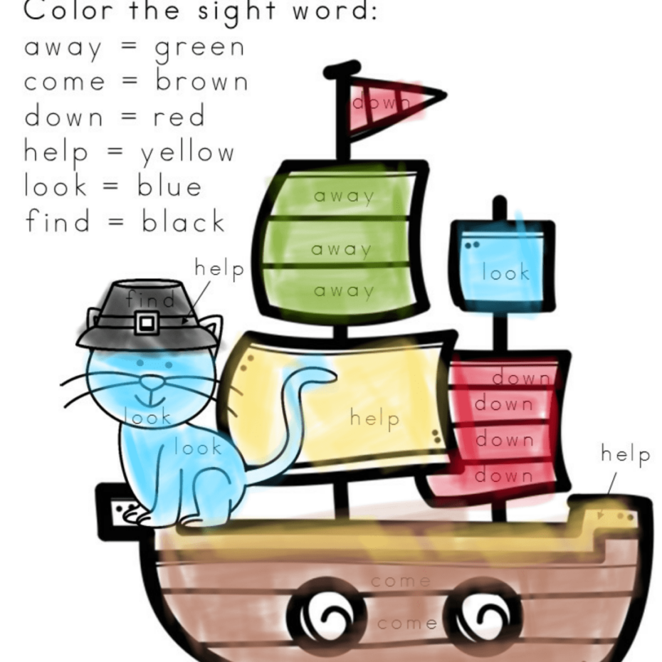 Pete Cat Thanksgiving Activity
