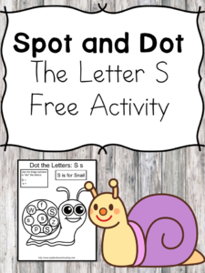 Spot and Dot Letter S Worksheet+ | Mrs. Karle's Sight and Sound Reading