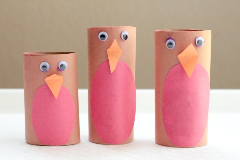 Cardboard Tube Robin Craft | Mrs. Karle's Sight and Sound Reading