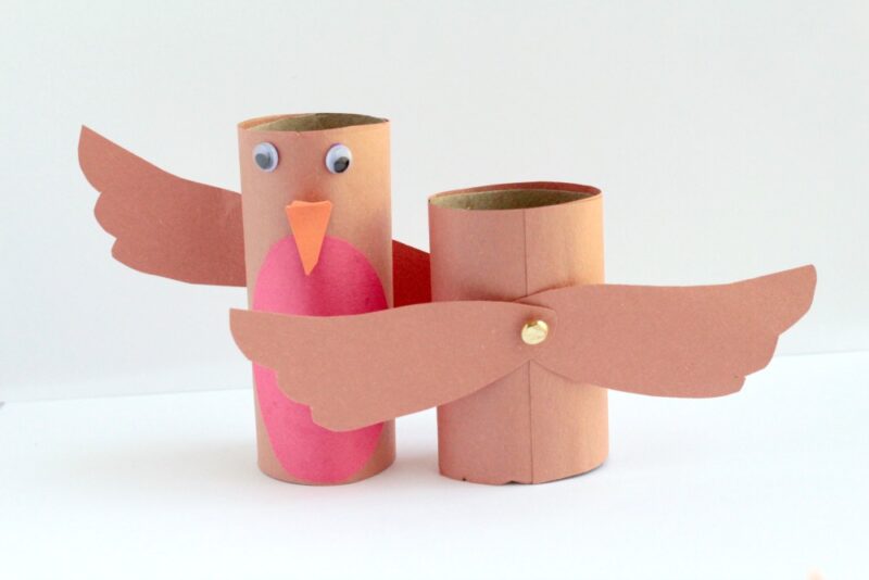 Cardboard Tube Robin Craft | Mrs. Karle's Sight and Sound Reading