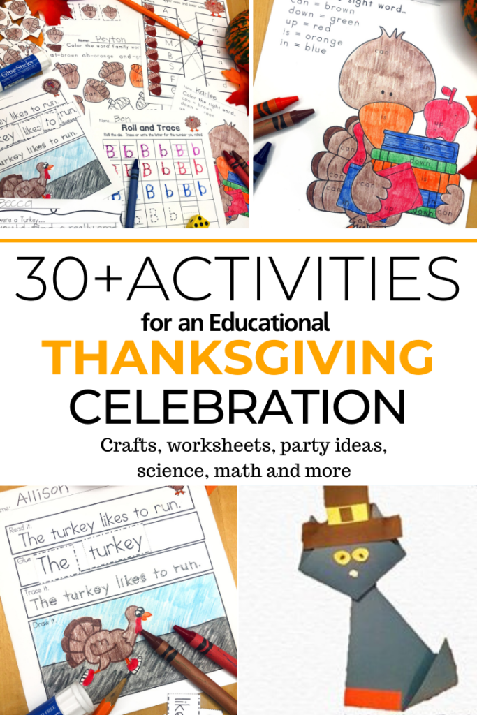 Thanksgiving Activities for Kindergarten | Mrs. Karle's Sight and Sound ...
