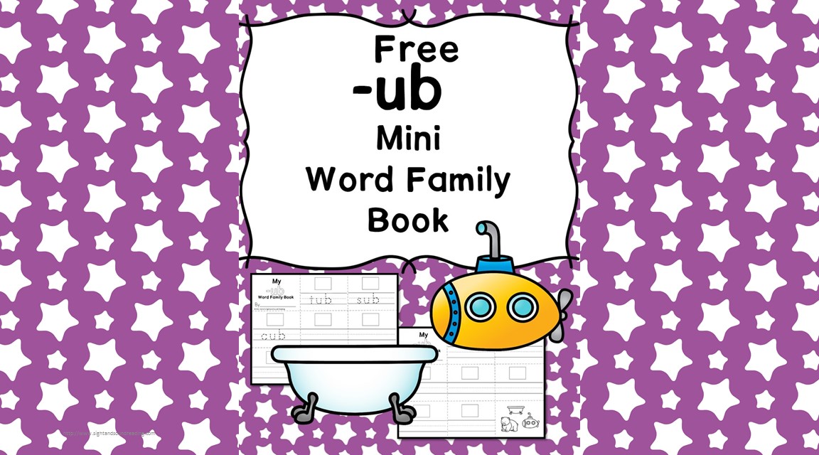 UB CVC Word Family Worksheets -Make a word family book! UB CVC Word Family Worksheets -Make a word family book!